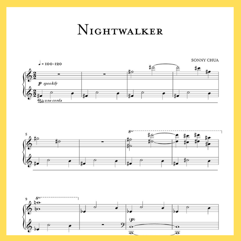 Nightwalker (Early Advanced - Grade 5) - Supersonics Piano